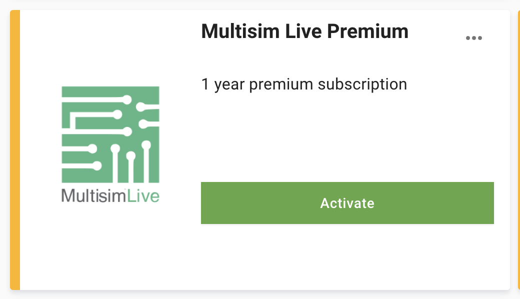 Activating the AD3 Multisim Live Premium offer – Digilent